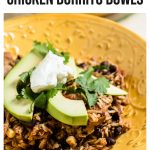 Slow Cooker Chicken Burrito Bowls - Sidewalk Shoes