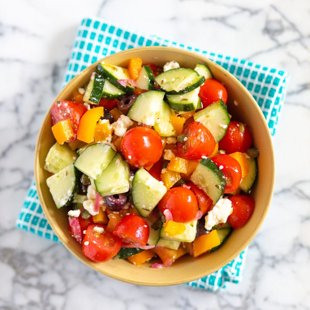 Greek Village Salad - Sidewalk Shoes